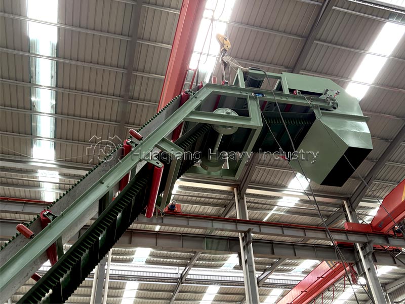 Large Angle Belt Conveyor – organic fertilizer production line ...
